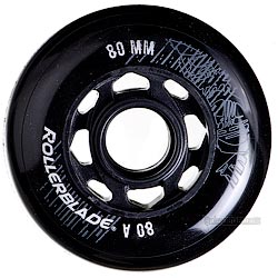 Rollerblade Urban Black 80mm 80a Wheels (8-Pack)